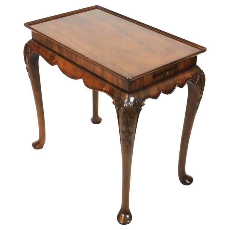 Walnut Chippendale Style Tea Table at 1stDibs