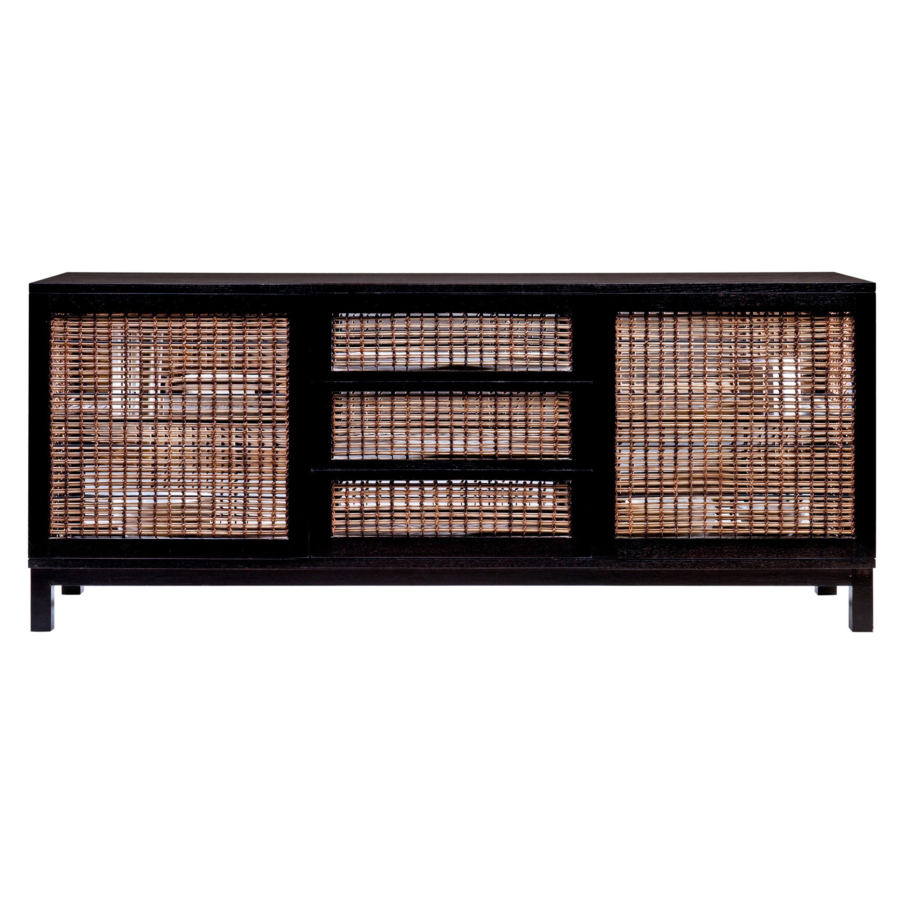 1980 Romweber Buffet / China Cabinet; Circassian Walnut Veneer For Sale ...