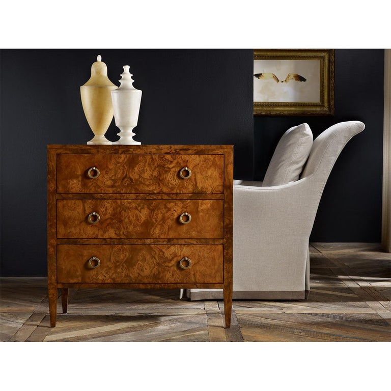 Walnut Three Drawer Chests For Sale at 1stDibs