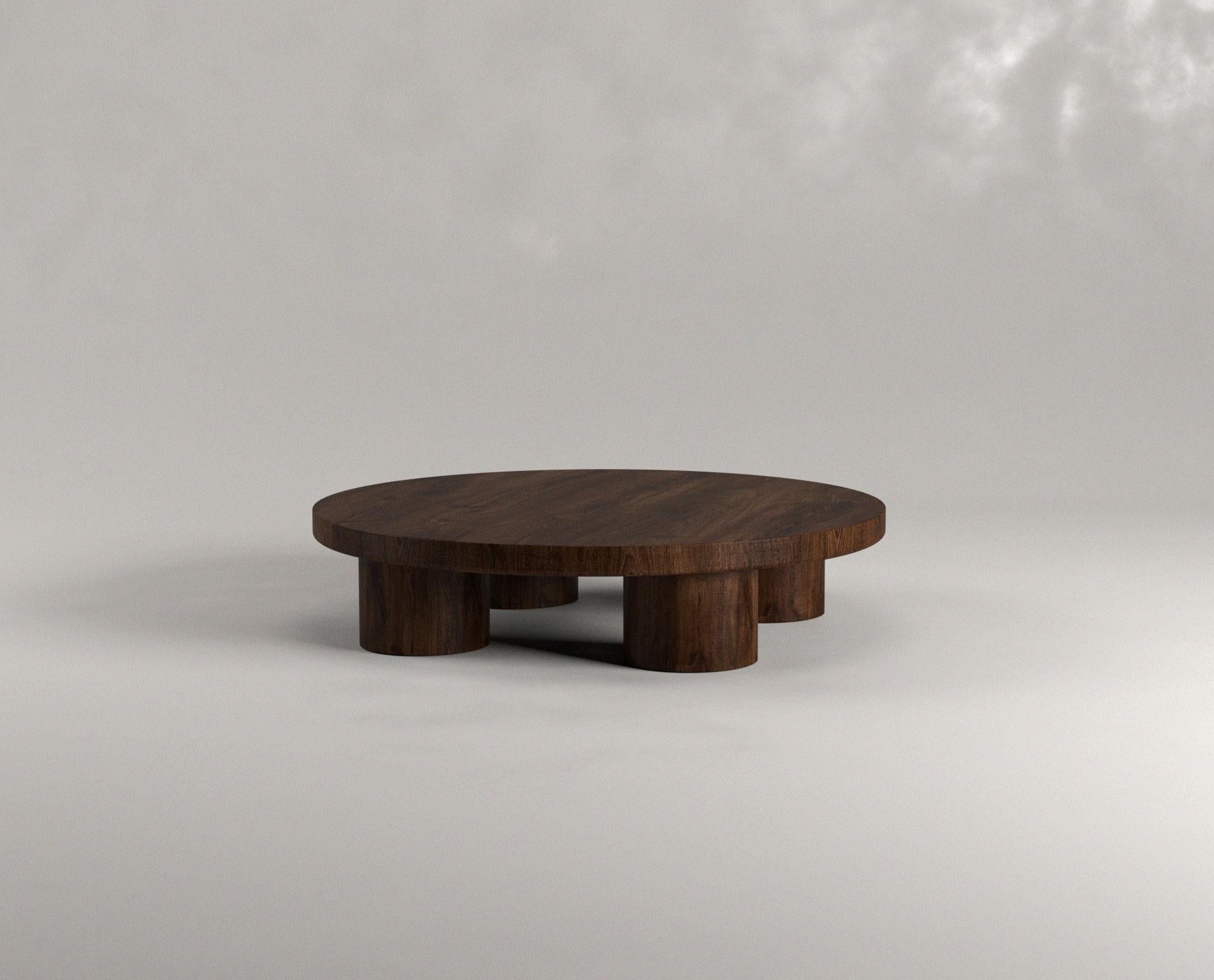 Walnut TOTEM Coffee Table 100 by Siete Studio For Sale at 1stDibs