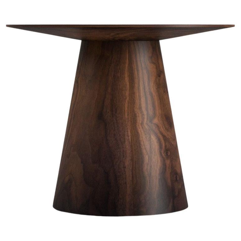 Walnut Totem Side Table by Siete Studio For Sale at 1stDibs