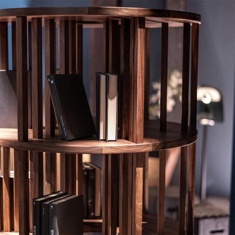 Walnut Tour Bookcase For Sale at 1stDibs