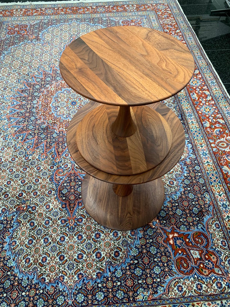 Walnut Side Table and stool by Nanna Ditzel at 1stDibs