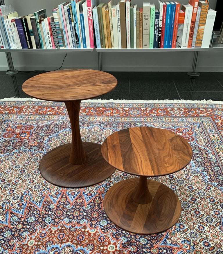 Walnut Side Table and stool by Nanna Ditzel at 1stDibs