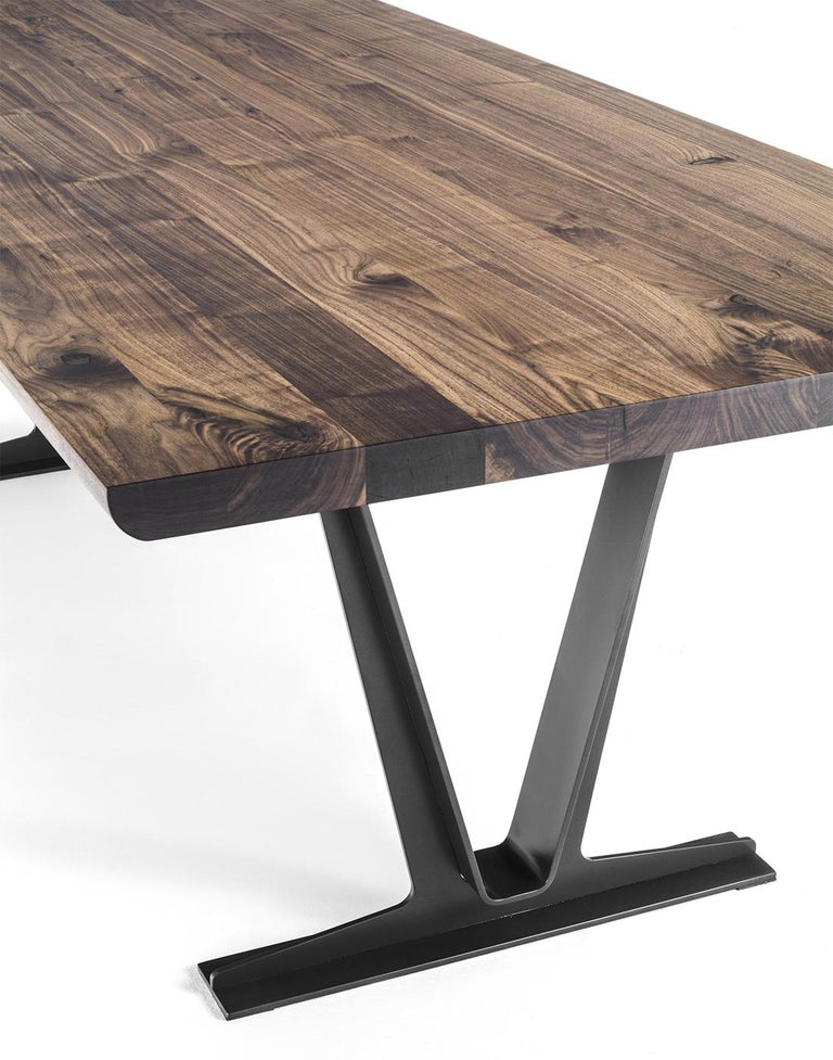 Walnut V Shape Dining Table For Sale at 1stDibs