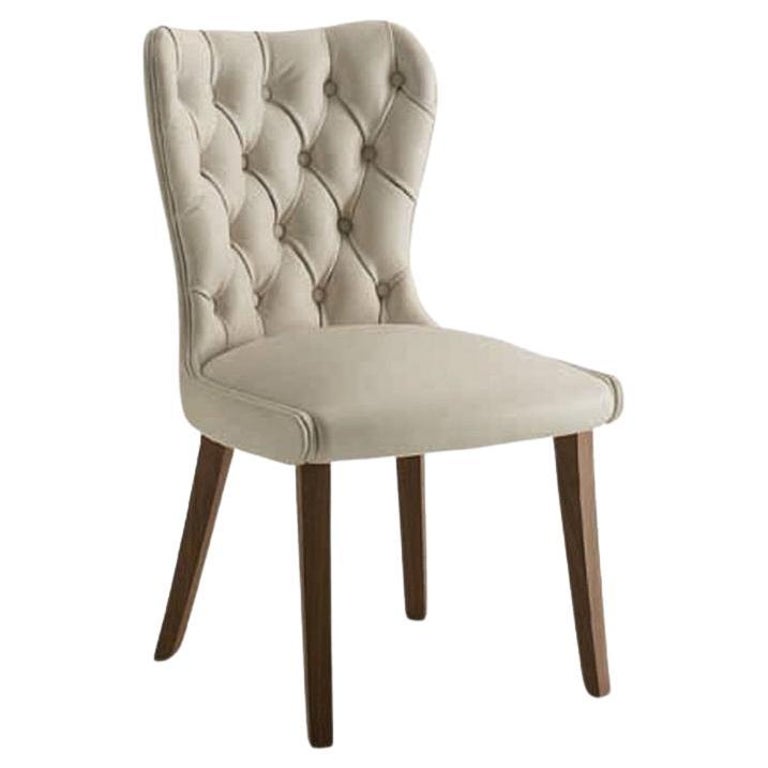 Walnut Wood, Leather, Ginger Chair For Sale at 1stDibs