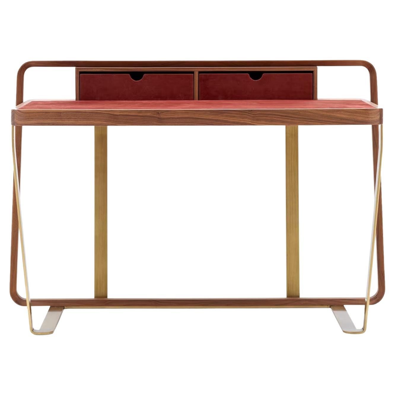 Scribe Desk in Walnut Wood For Sale at 1stDibs