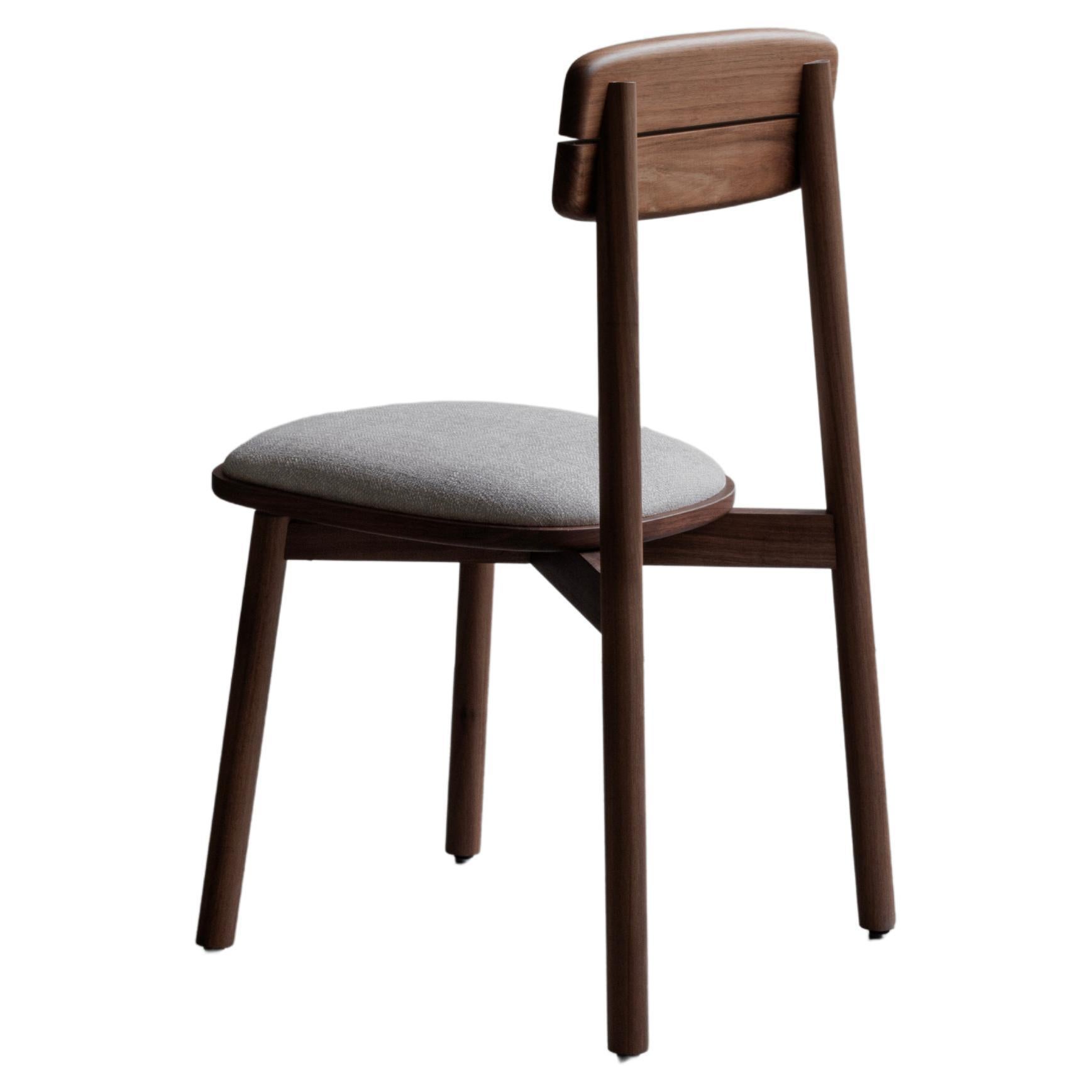 Walnut wooden sungari chair with cushion For Sale at 1stDibs