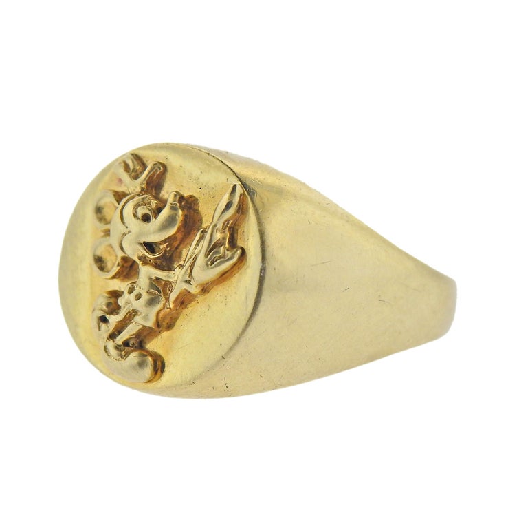 Walt Disney Gold Mickey Mouse Ring at 1stDibs | gold disney ring
