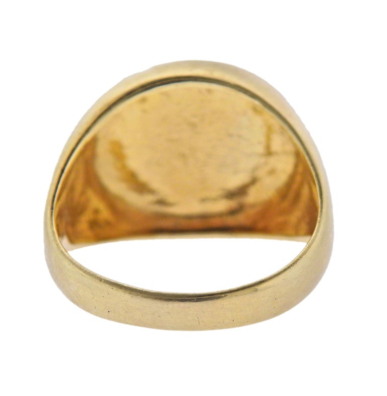 Walt Disney Gold Mickey Mouse Ring at 1stDibs | gold disney ring