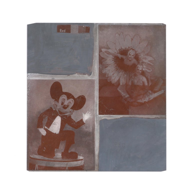 Walt Disney Mickey Mouse Vtg 1960s-1970s RYB Magnesium Engraving ...