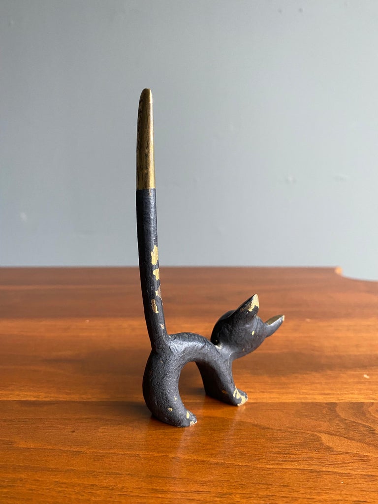Walter Bosse Brass Cat Ring Holder for Hertha Baller, 1950's For Sale ...