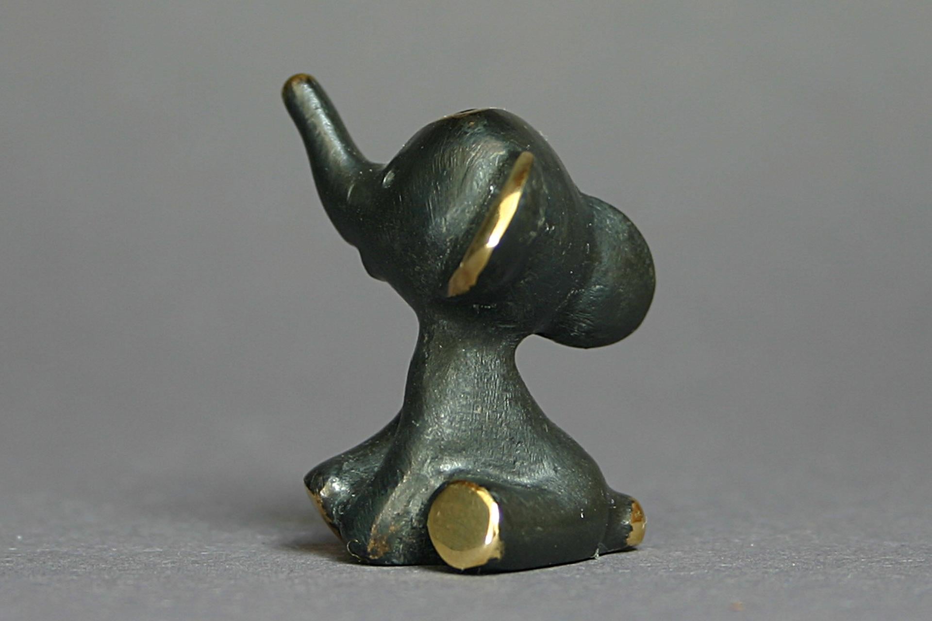 Walter Bosse figurines Elephant brass patinated new Vienna Austria For Sale at 1stDibs