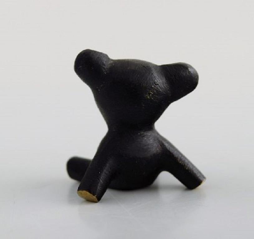 Walter Bosse, for Herta Baller, "Black Gold Line" Teddy Bear in Bronze ...