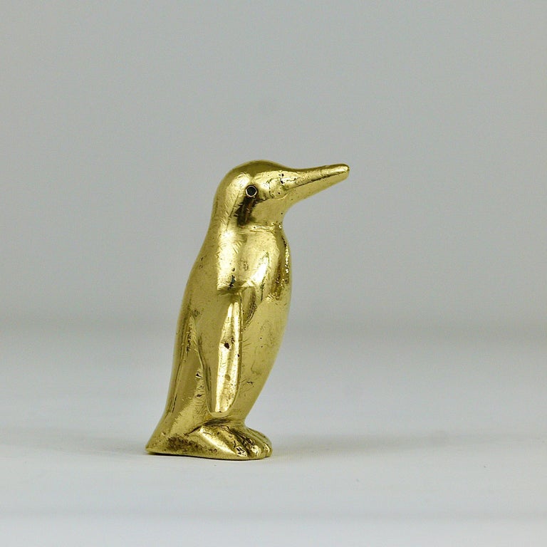 Walter Bosse Midcentury Penguin Brass Figurine, Hertha Baller, Austria ...