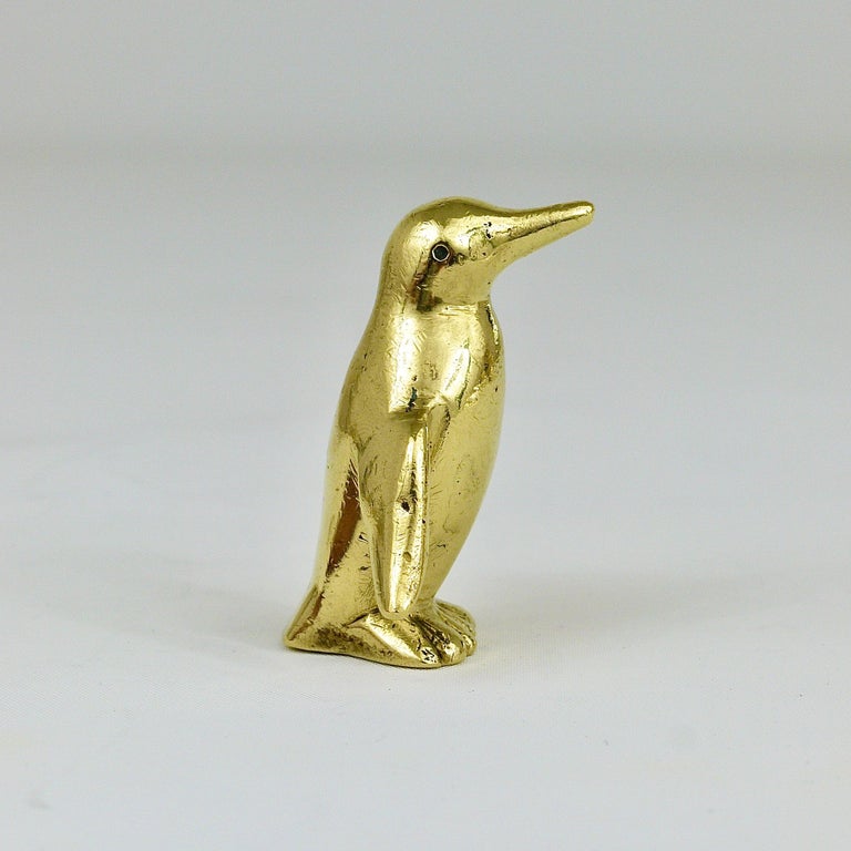 Walter Bosse Midcentury Penguin Brass Figurine, Hertha Baller, Austria ...