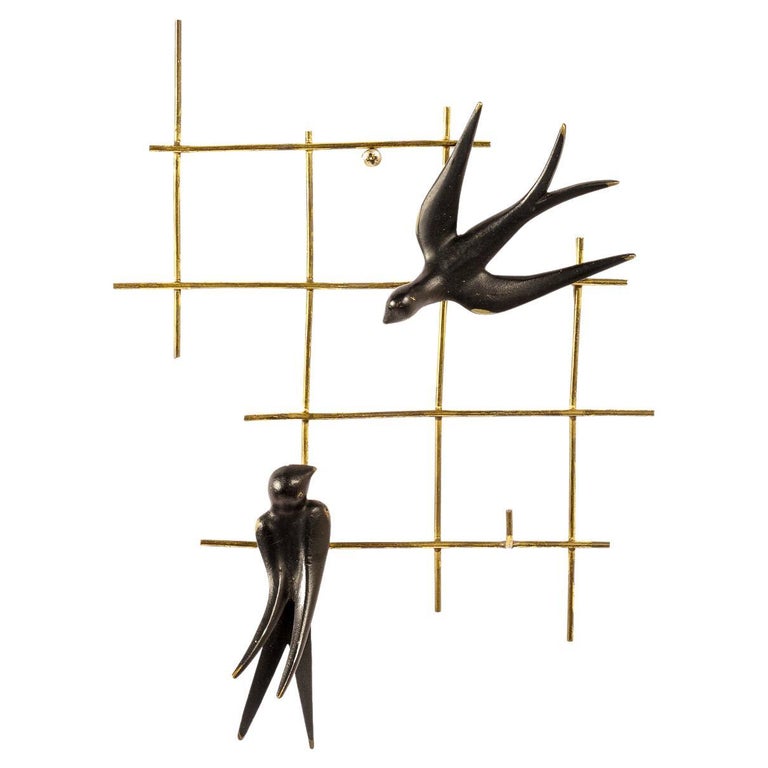 Walter bosse swallow birds key holder around 1950s For Sale at 1stDibs