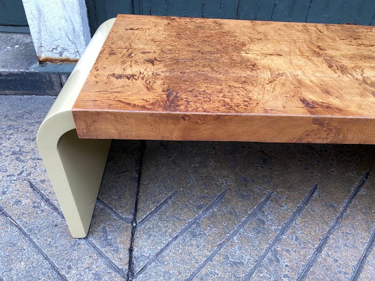 Walter Dorwin Teague Burled Wood Coffee Table for Hastings Furniture ...