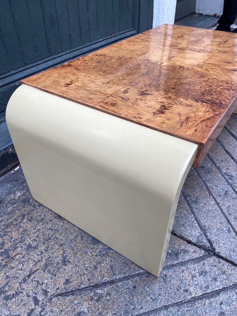 Walter Dorwin Teague Burled Wood Coffee Table for Hastings Furniture ...