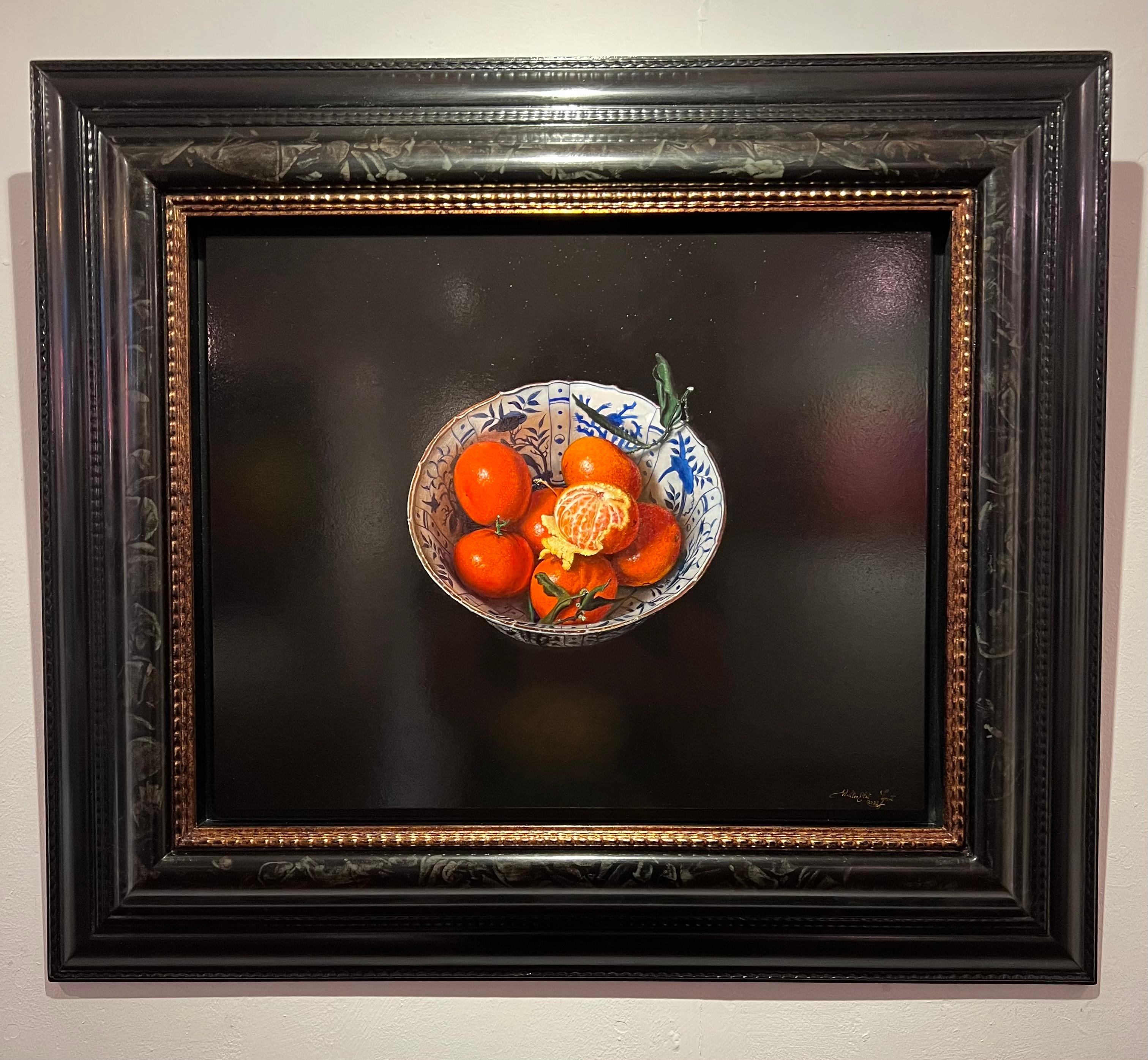 Anna Maria Vargiu - hyacinth- 21st Century Dutch Flower Still-life of a ...