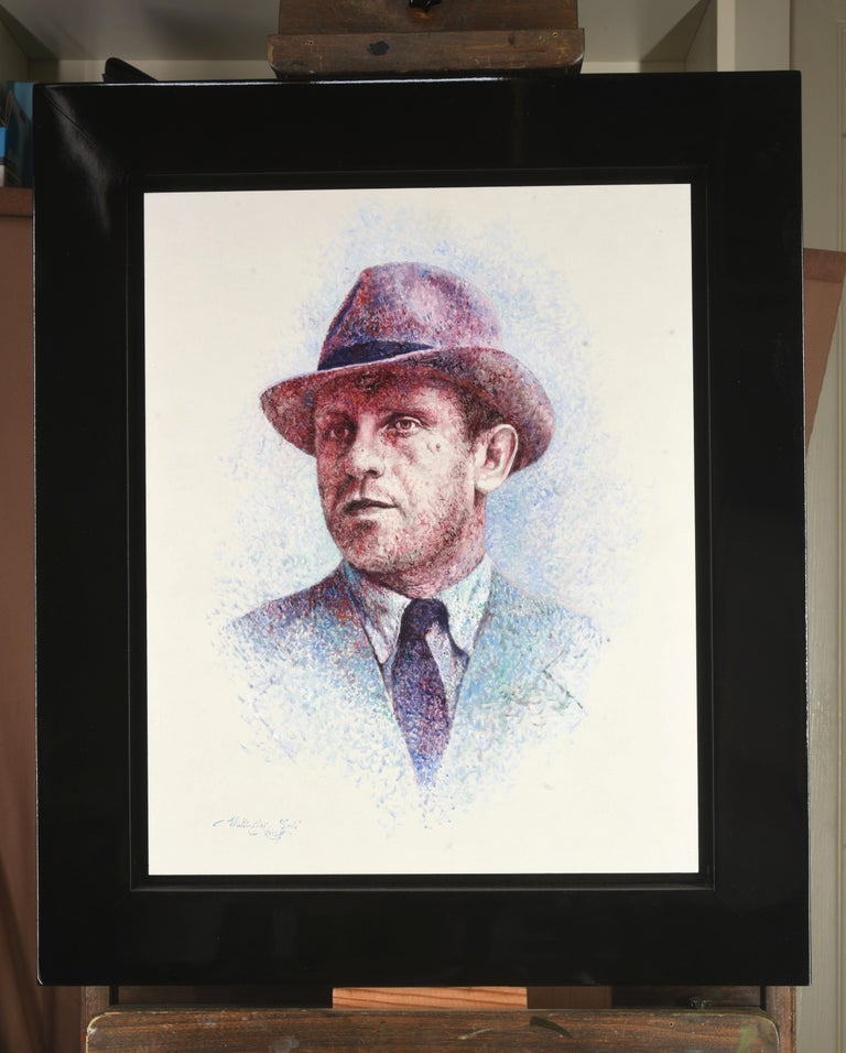 Walter Elst - Oskar Schindler Oil Painting on Panel Portrait In Stock ...