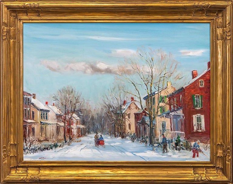 Walter Emerson Baum - "Christmas Time, Sellersville" For Sale at 1stDibs