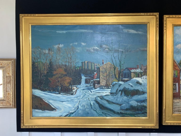 Walter Emerson Baum - City Streets Winter, Pennsylvania Impressionist ...