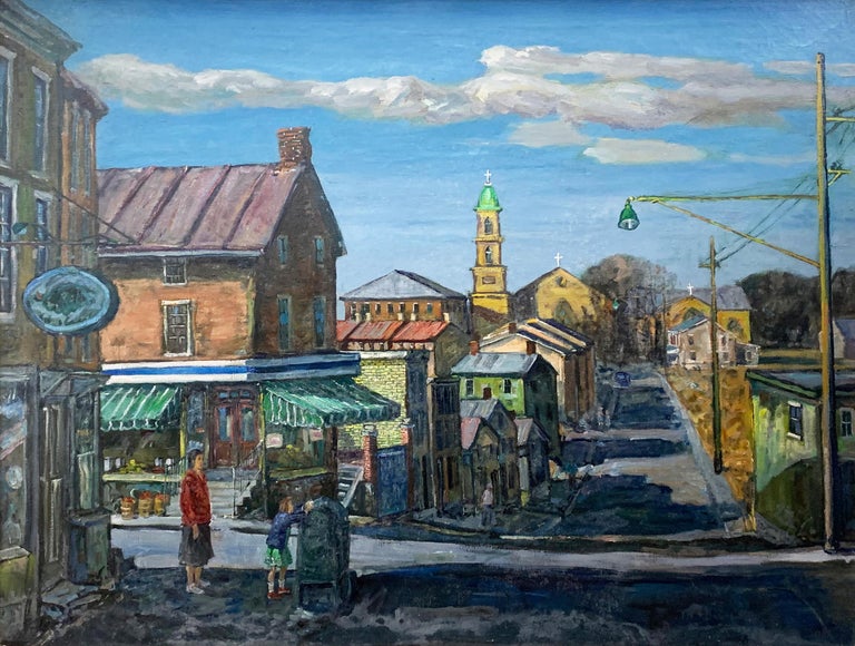 Walter Emerson Baum - Manayunk Autumn, Pennsylvania Impressionist ...