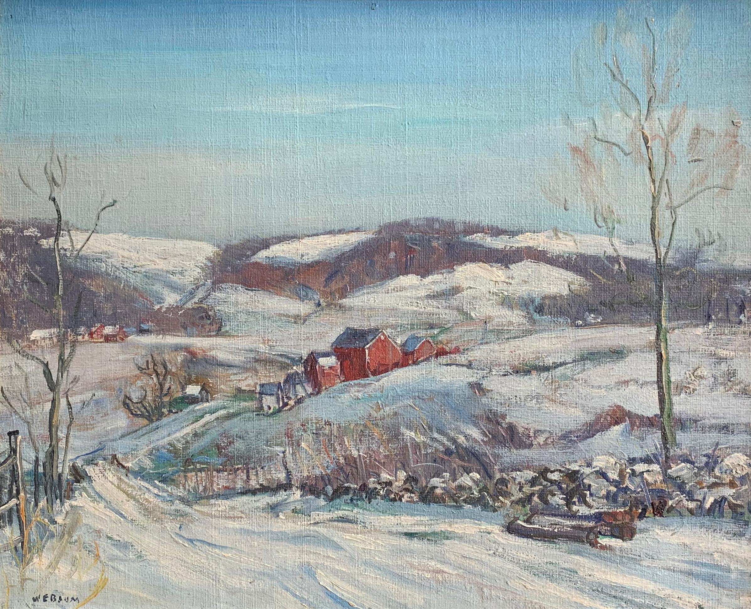 Walter Emerson Baum - Walter Baum, Lehigh County, Oil on Board, Signed ...