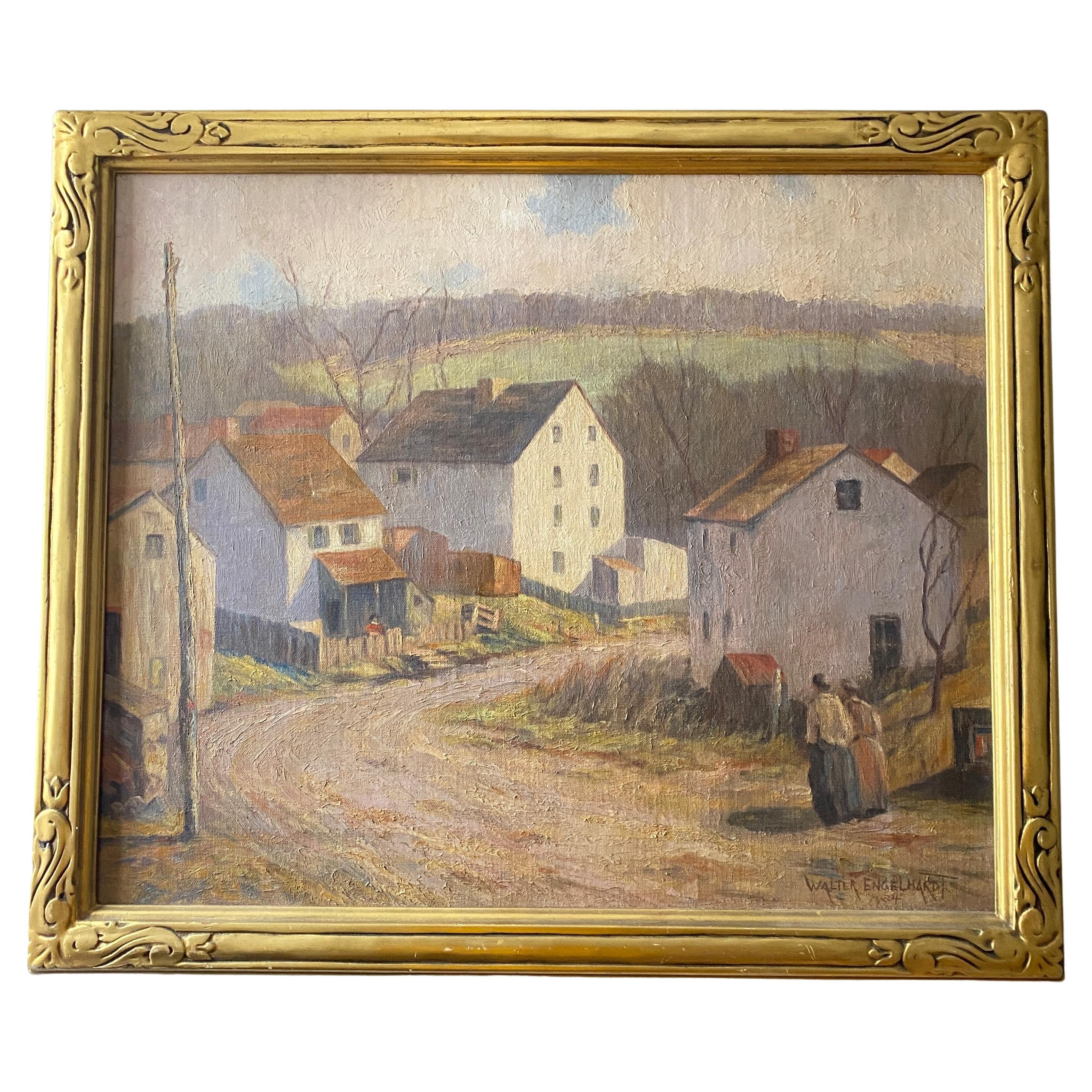 Edna Engelhardt "Snow Scene" For Sale at 1stDibs