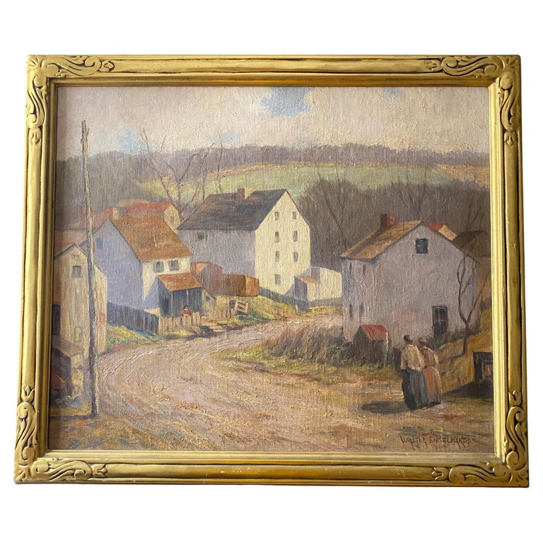Walter Engelhardt Landscape Oil Painting 1924 For Sale at 1stDibs