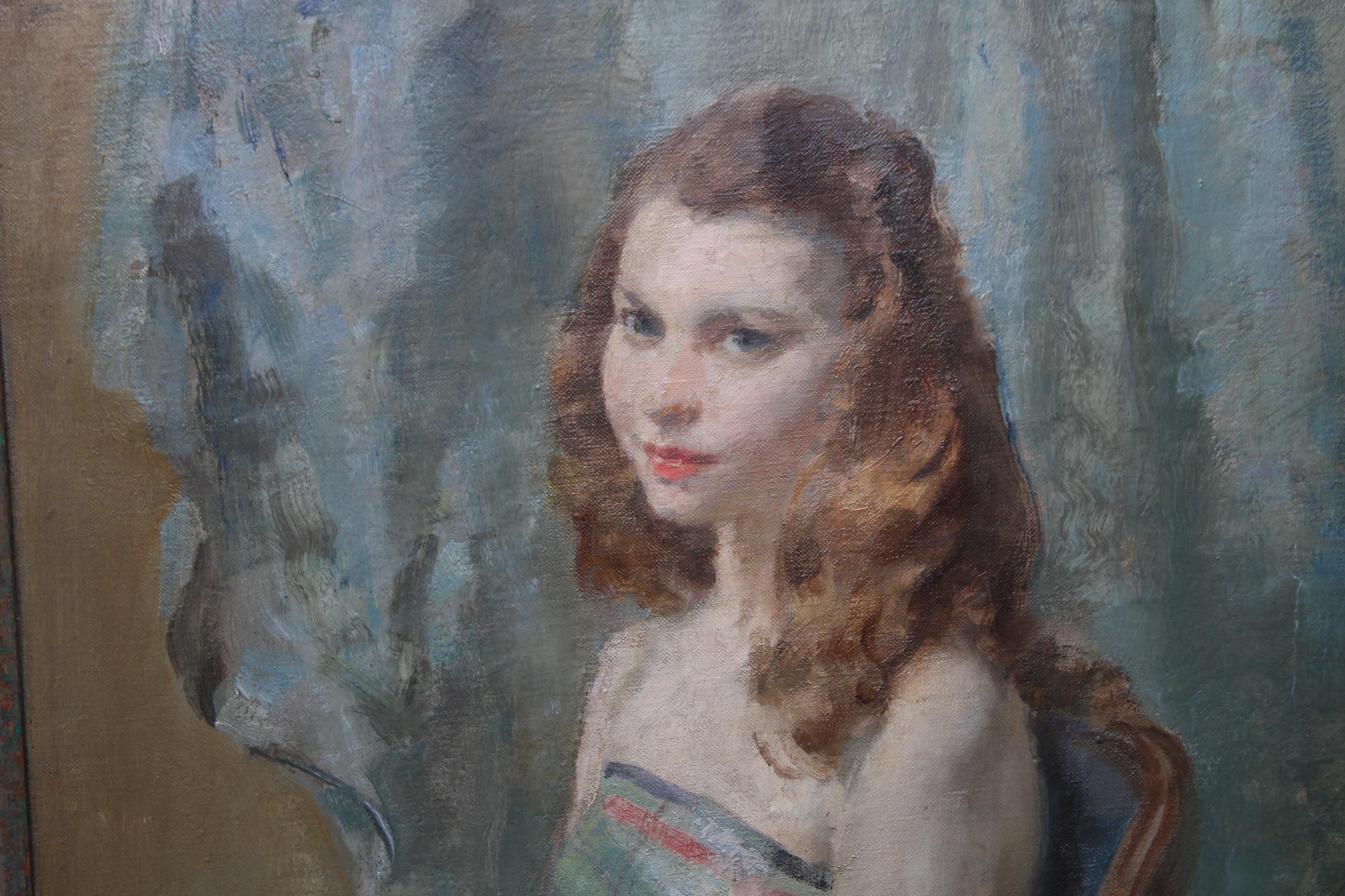 Walter Ernest Webster - Portrait of Seated Young Woman - British 30's ...