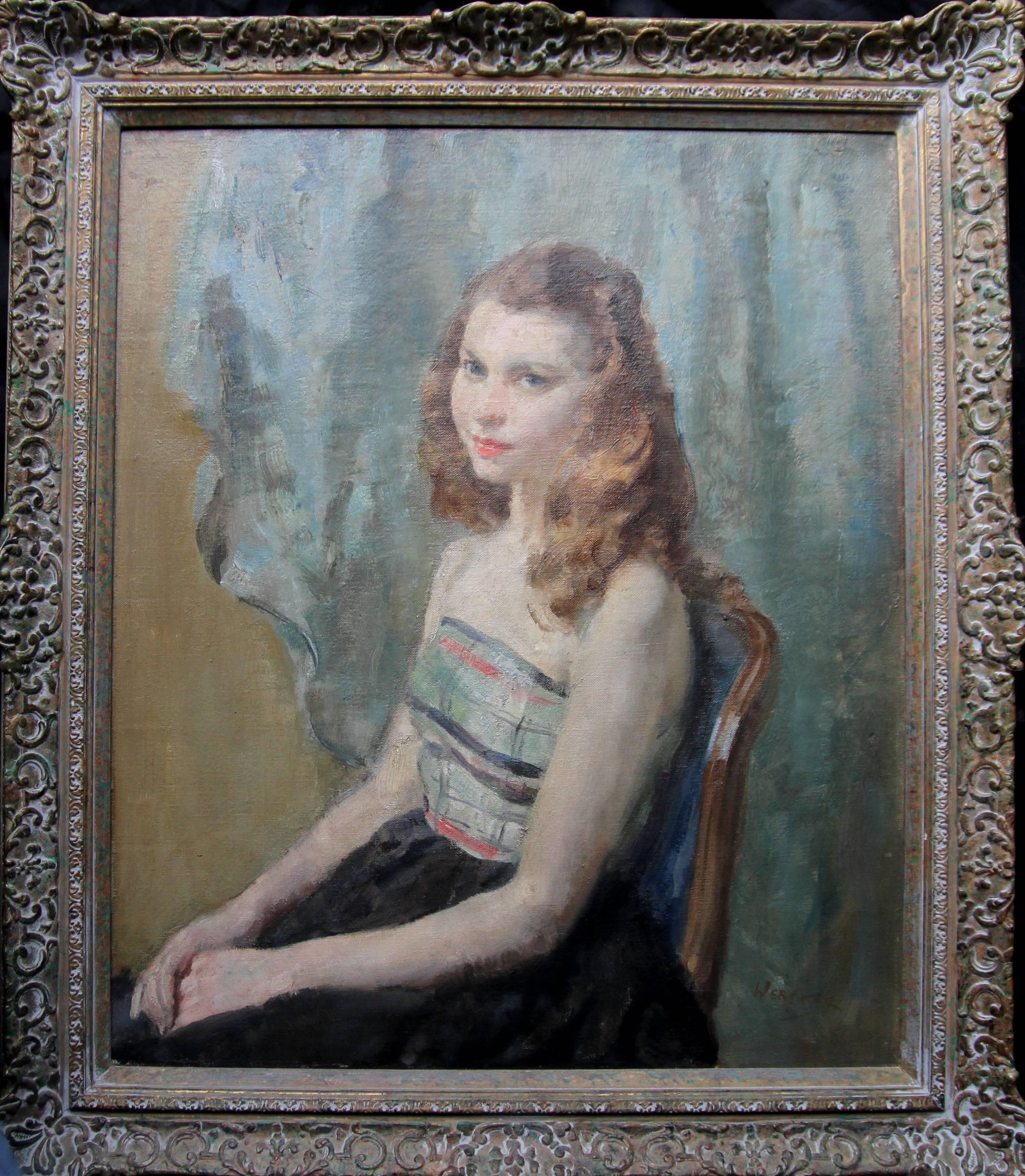 Walter Ernest Webster - Portrait of Seated Young Woman - British 30's ...