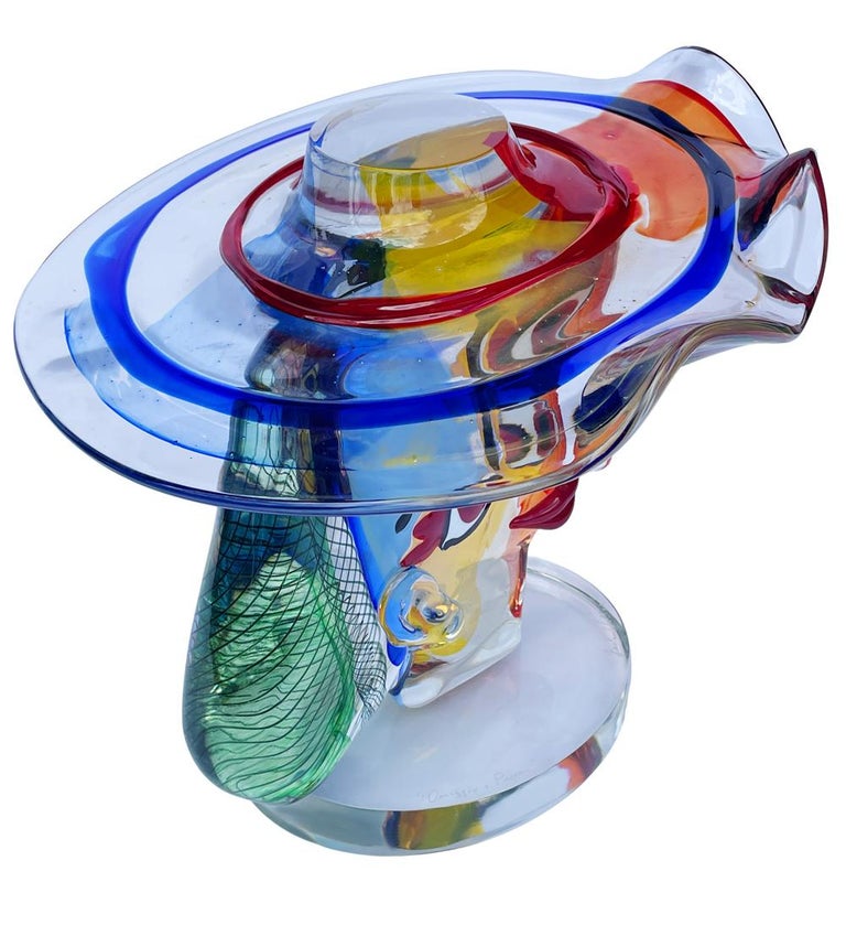Walter Furlan "Homage to Picasso" Large Italian Murano Art Glass ...