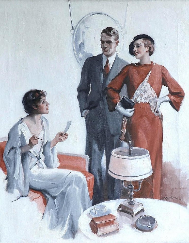 Walter G. Ratterman - Red Dress at 1stDibs