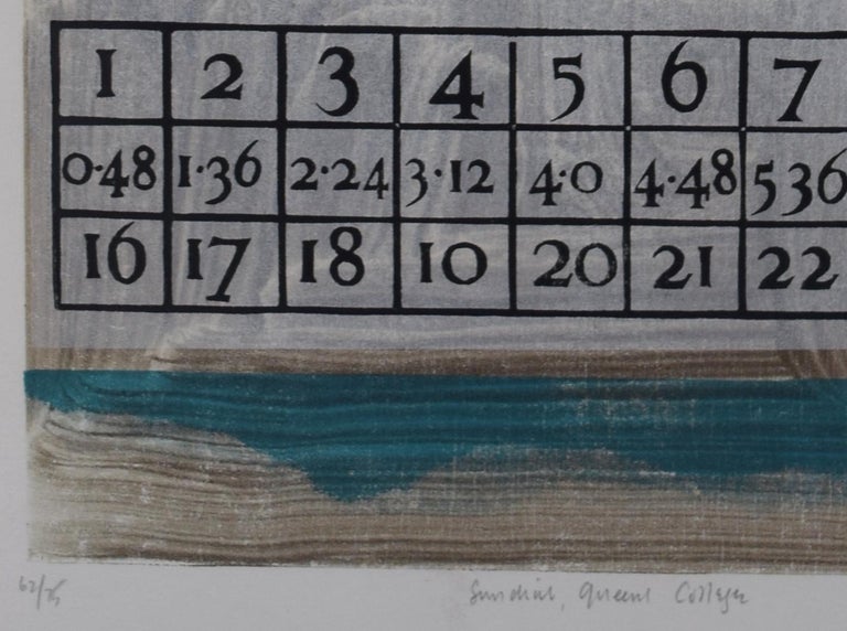 Walter Hoyle - Walter Hoyle Queens' College Cambridge linocut print ...