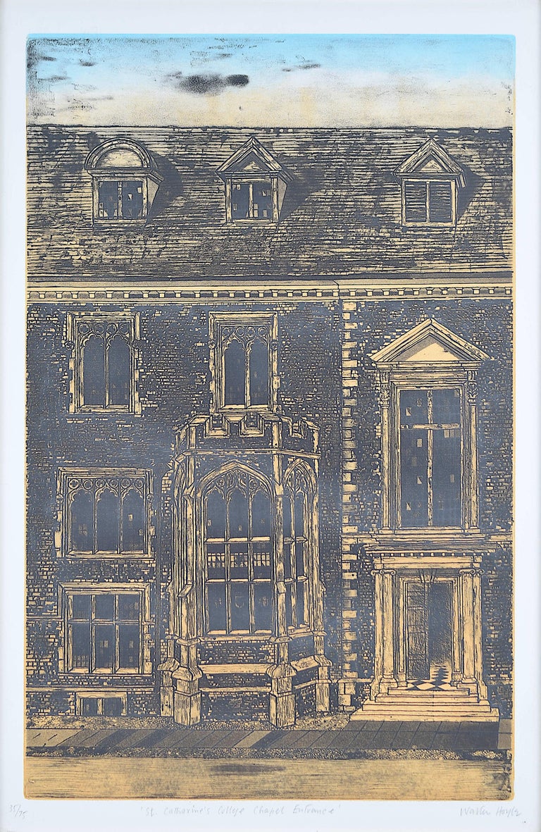 Walter Hoyle - Walter Hoyle: St Catharine's College, Cambridge linocut ...