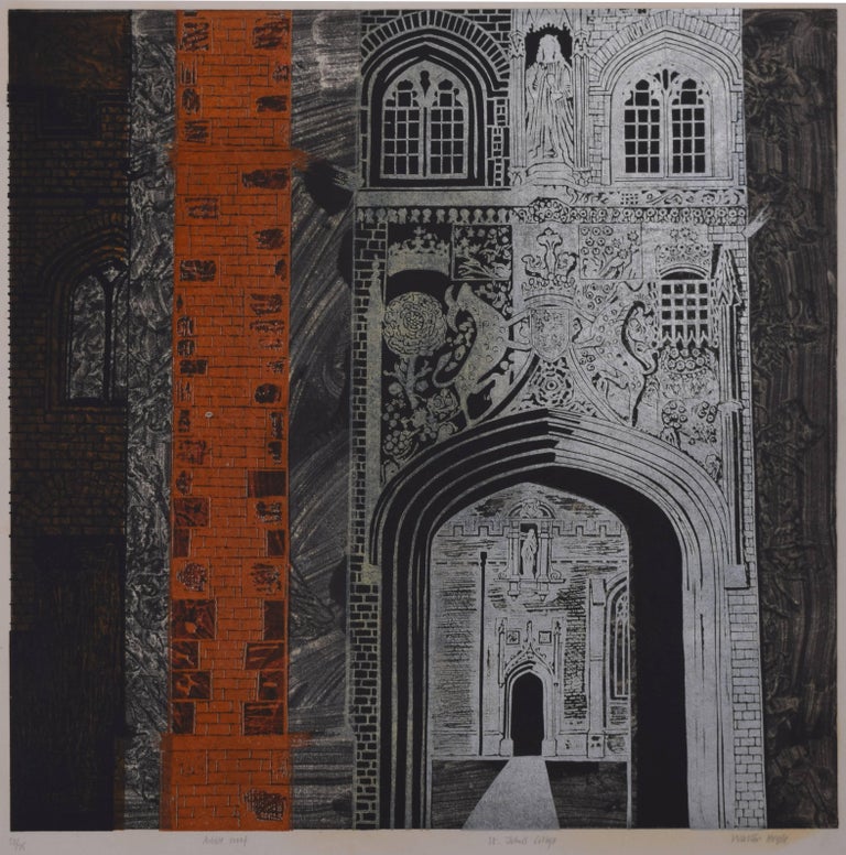 Walter Hoyle - Walter Hoyle linogravure d'art britannique moderne du St ...