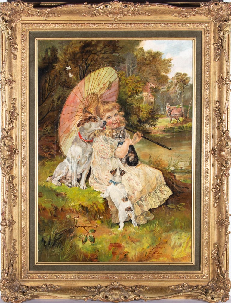 After Walter Hunt (1861-1941) - Mid 20th Century Oil, Divided ...