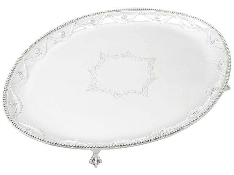 Walter and John Barnard Antique Victorian Sterling Silver Salver For ...