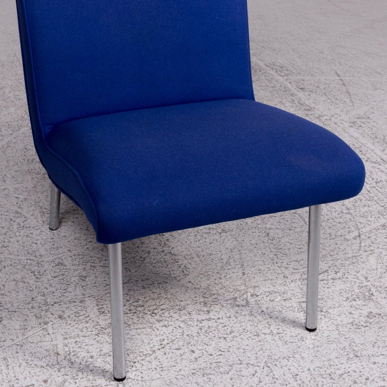 Walter Knoll Vostra Fabric Armchair Blue 4x Chair For Sale at 1stDibs