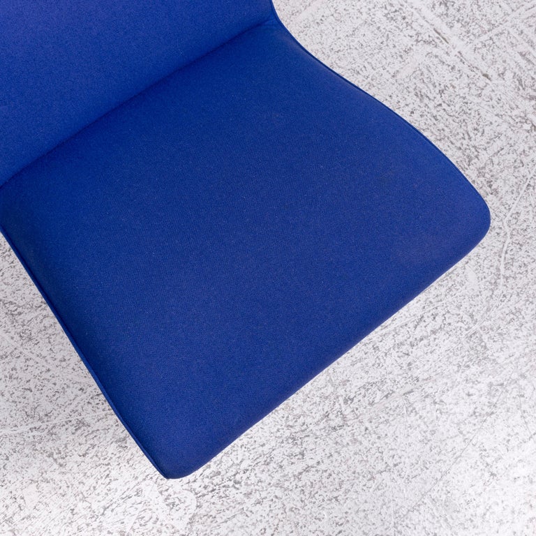 Walter Knoll Vostra Fabric Armchair Blue 4x Chair For Sale at 1stDibs