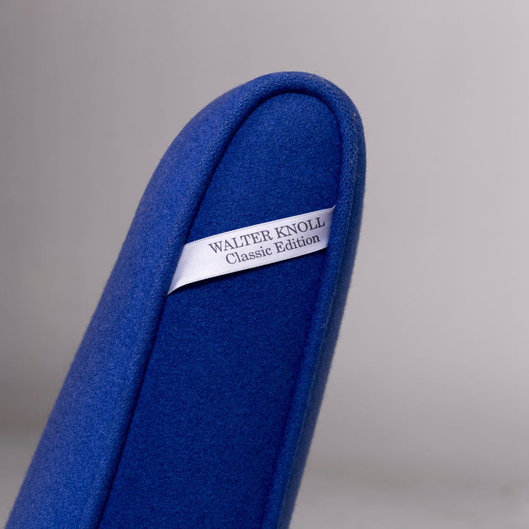 Walter Knoll Vostra Fabric Armchair Blue 4x Chair For Sale at 1stDibs