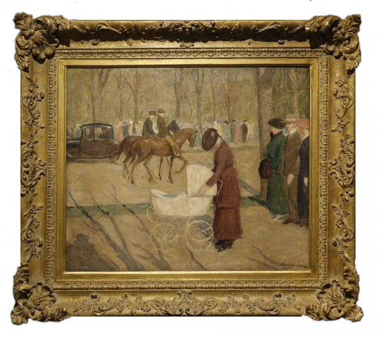 WALTER KUMME - 20th Century Central Park New York Landscape Painting ...