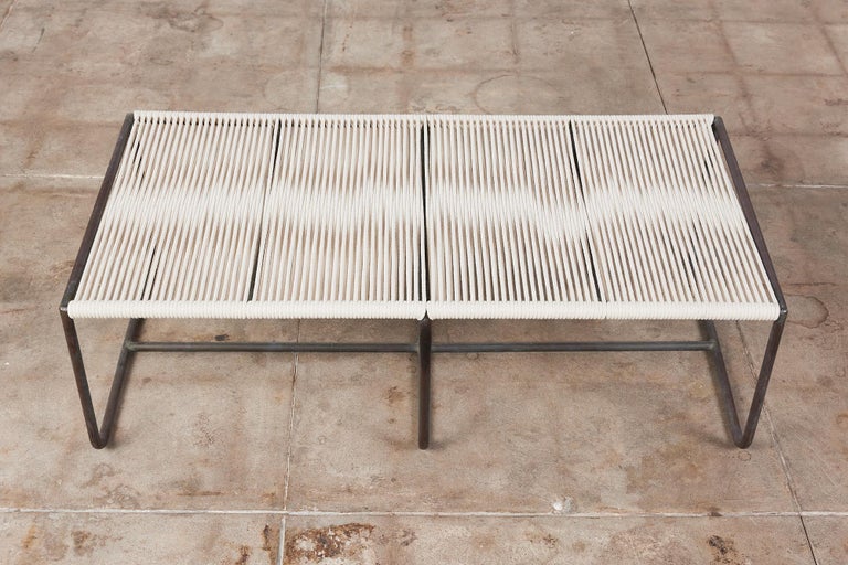 Walter Lamb for Brown Jordan Bronze Patio Two Seater Bench For Sale at ...