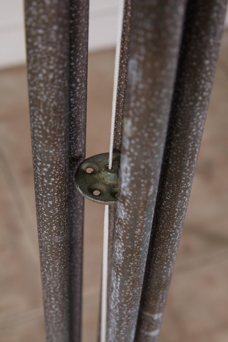 Walter Lamb Style Patinated Bronze Wind Chimes For Sale at 1stDibs