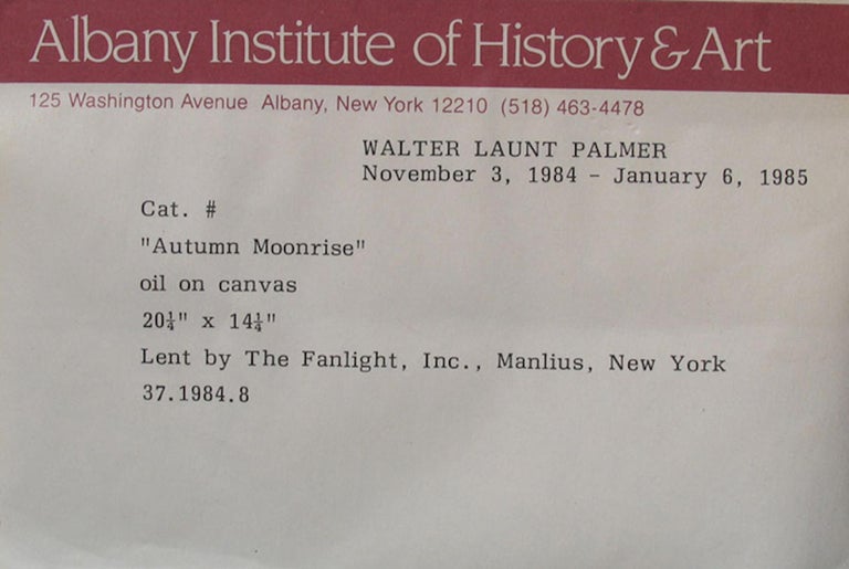 Walter Launt Palmer - Autumn Moonrise oil painting by Walter Launt ...