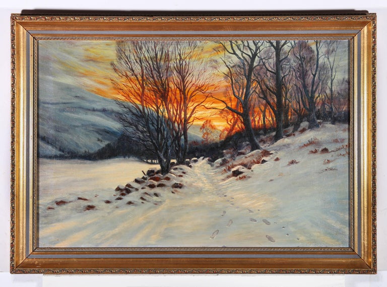 Manner of Walter Launt Palmer (1854-1932)- Mid 20thC Oil, Blazing ...