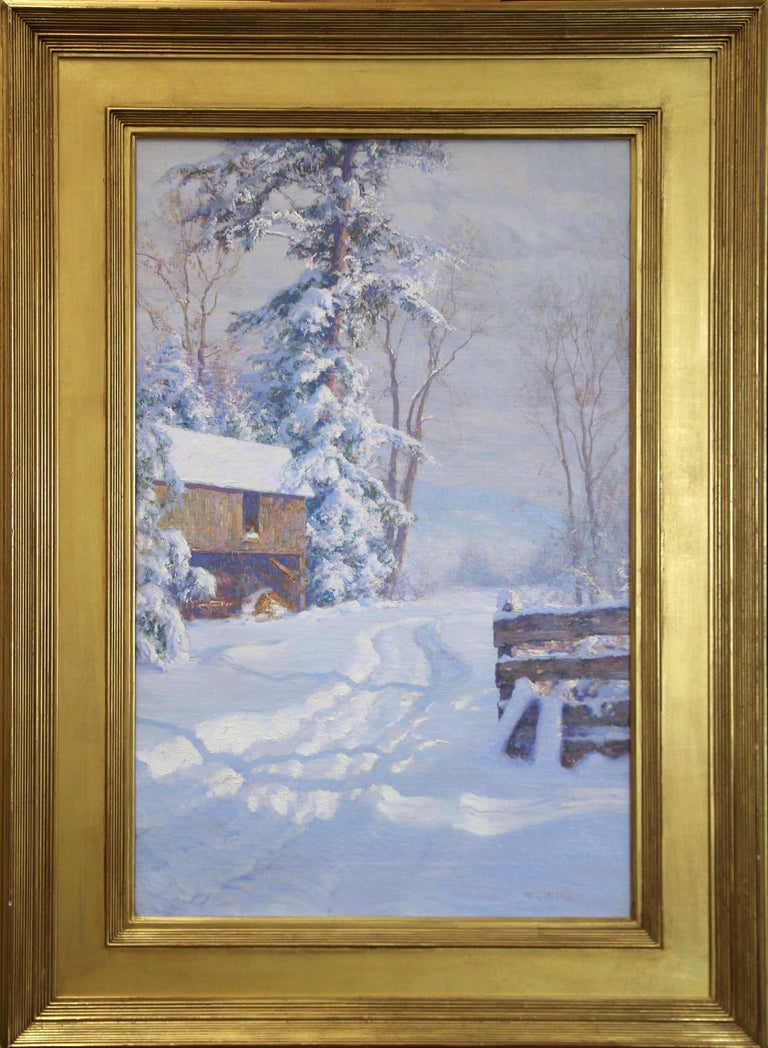 Walter Launt Palmer - Winter Morning, Impressionist Landscape in the ...