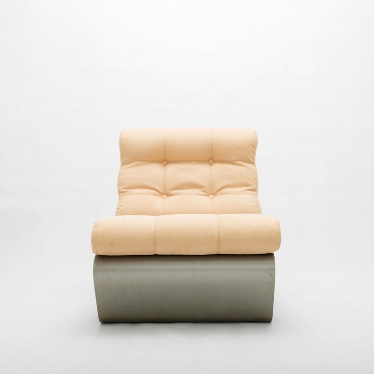 Walter and Moretti Lounge Chair, Italy, 1970s For Sale at 1stDibs